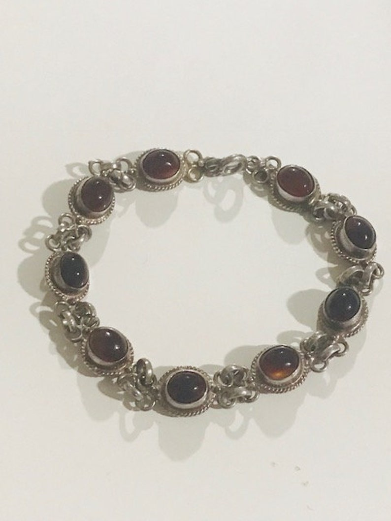 Beautiful Antique Sterling Silver 925 Bracelet, Women's Bracelets, Link ...