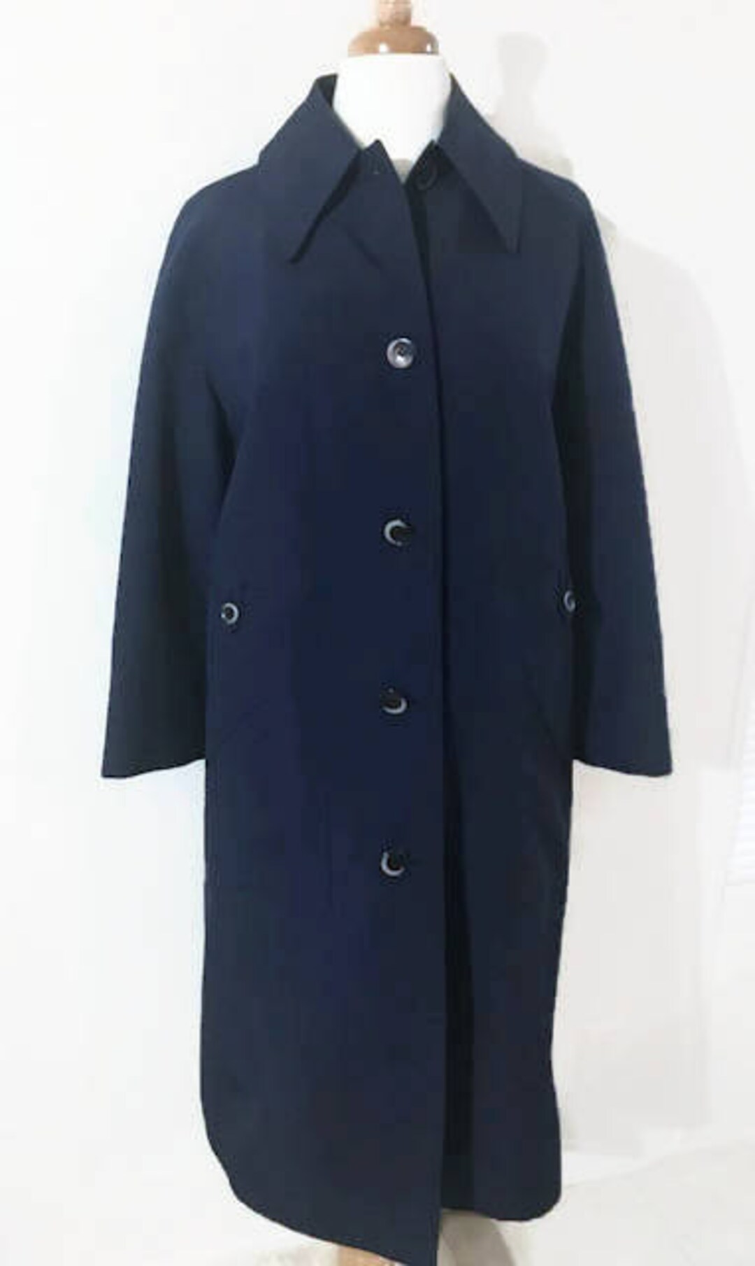 70's Women's Navy Blue Rain Coat Any Weather Coat From Misty Harbor ...
