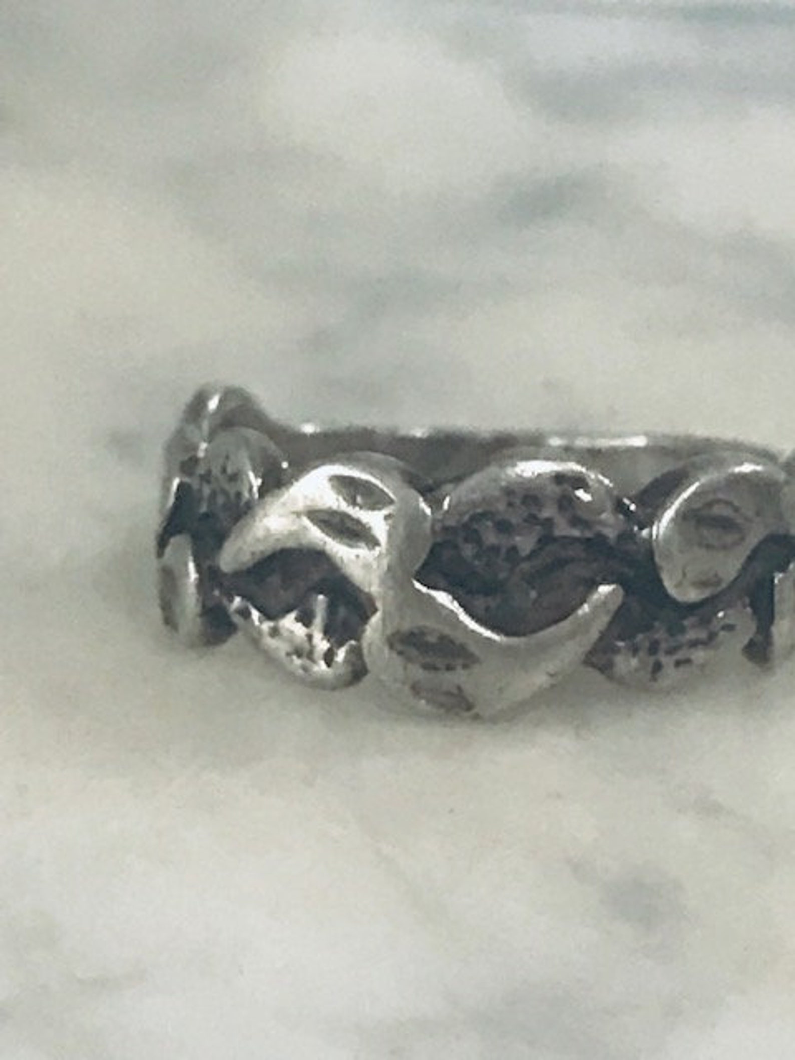 Mid Century Sterling Silver Ring Art Deco Rare Band Size 6 | Etsy