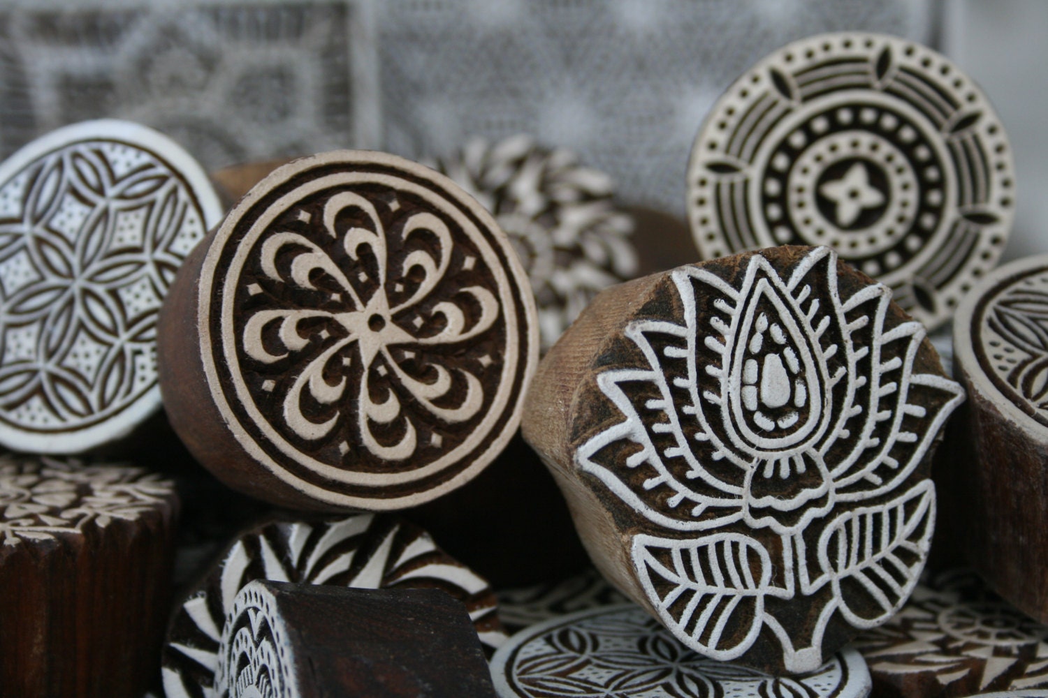 Indian Wood Printing Block - Etsy