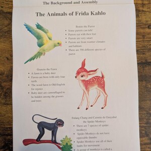 Printable Frida Kahlo Artist Mini Study - Etsy