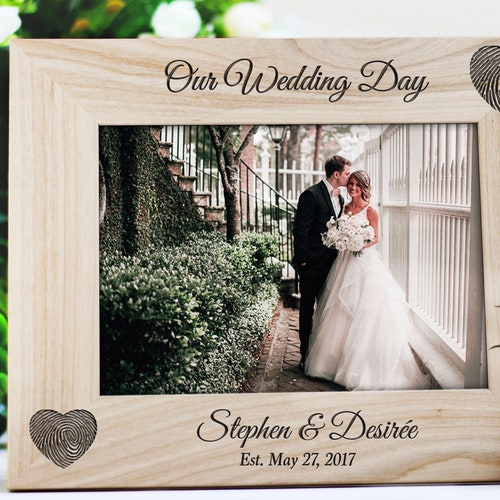 Wedding Photo Frame Custom Wedding Gift Wedding Gifts for | Etsy