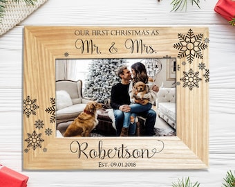 Just Married Frame - Etsy