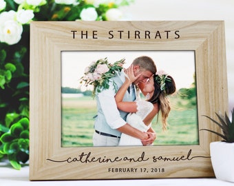 Unique Christmas Gift Idea Rustic Wedding Photo Frame | Etsy