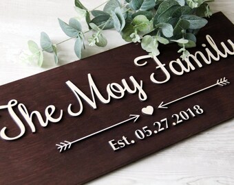 Est. Date Wedding Sign Wooden Wedding Decor Established Date - Etsy