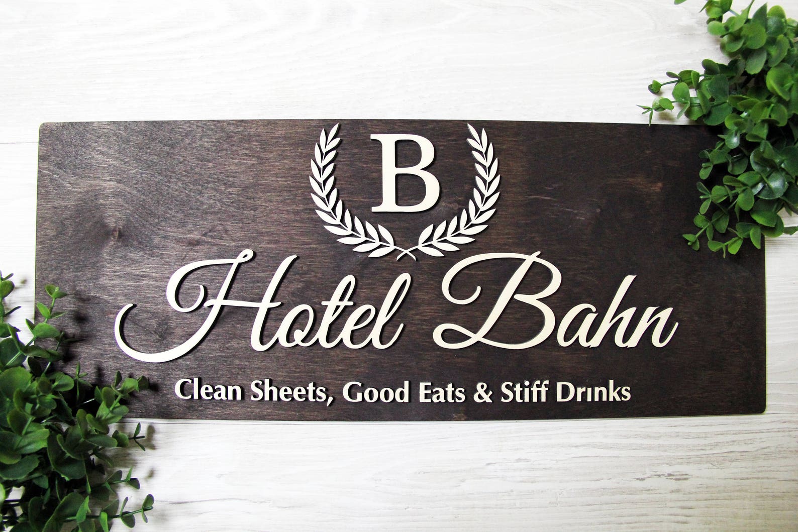 Hotel Sign, Personalized Sign, Family Name Sign, House Warming Gift ...