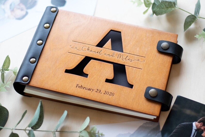 Family Monogram Photo Album Wedding Album Large Photo Album - Etsy