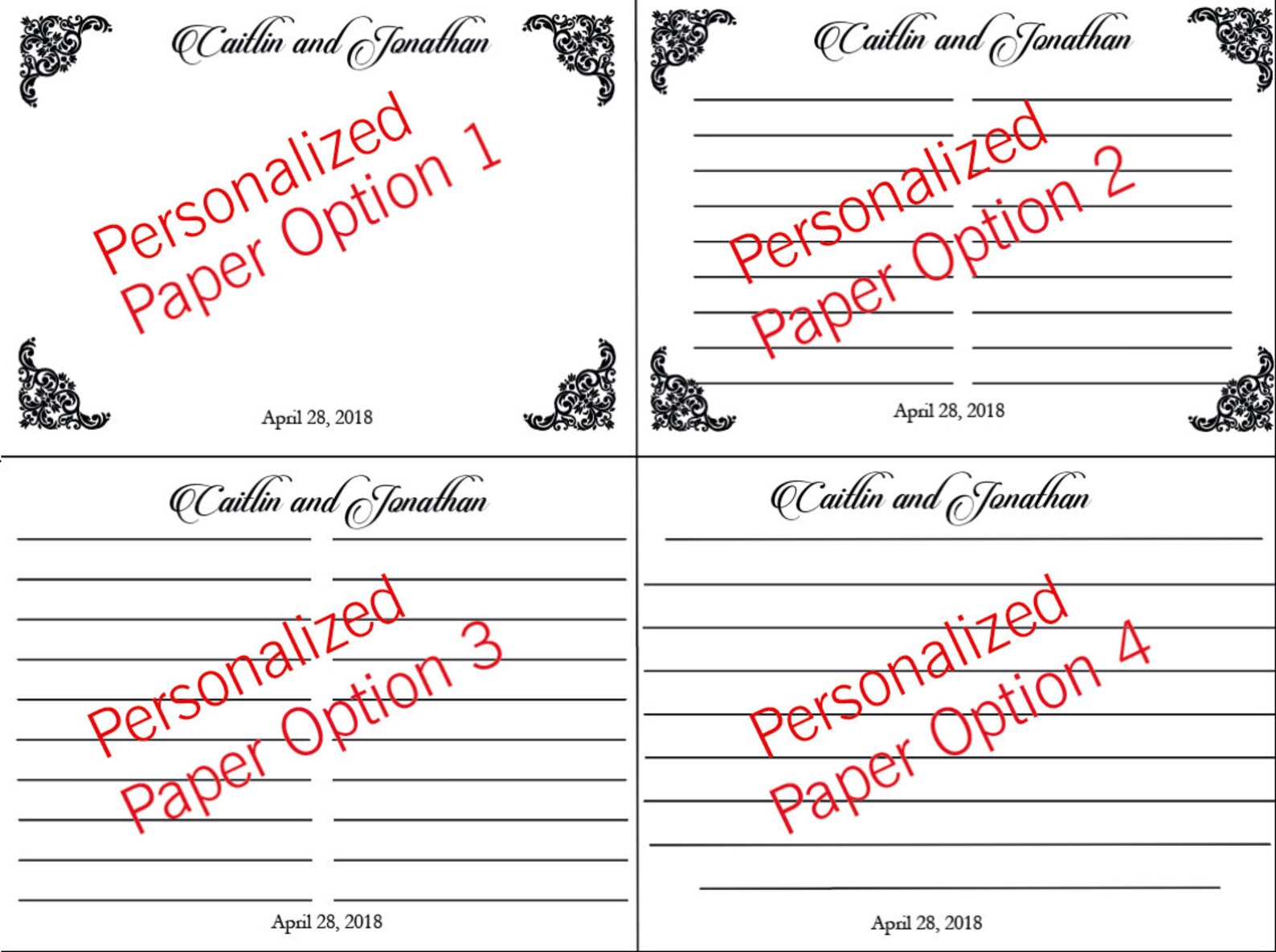 Unique Wedding Guest Book Custom Guest Book Rustic Guest | Etsy