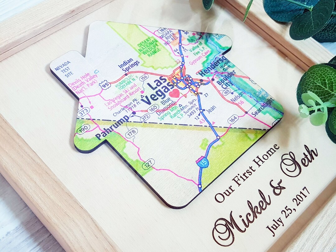 Our First Home House Map Housewarming Gift Personalized - Etsy