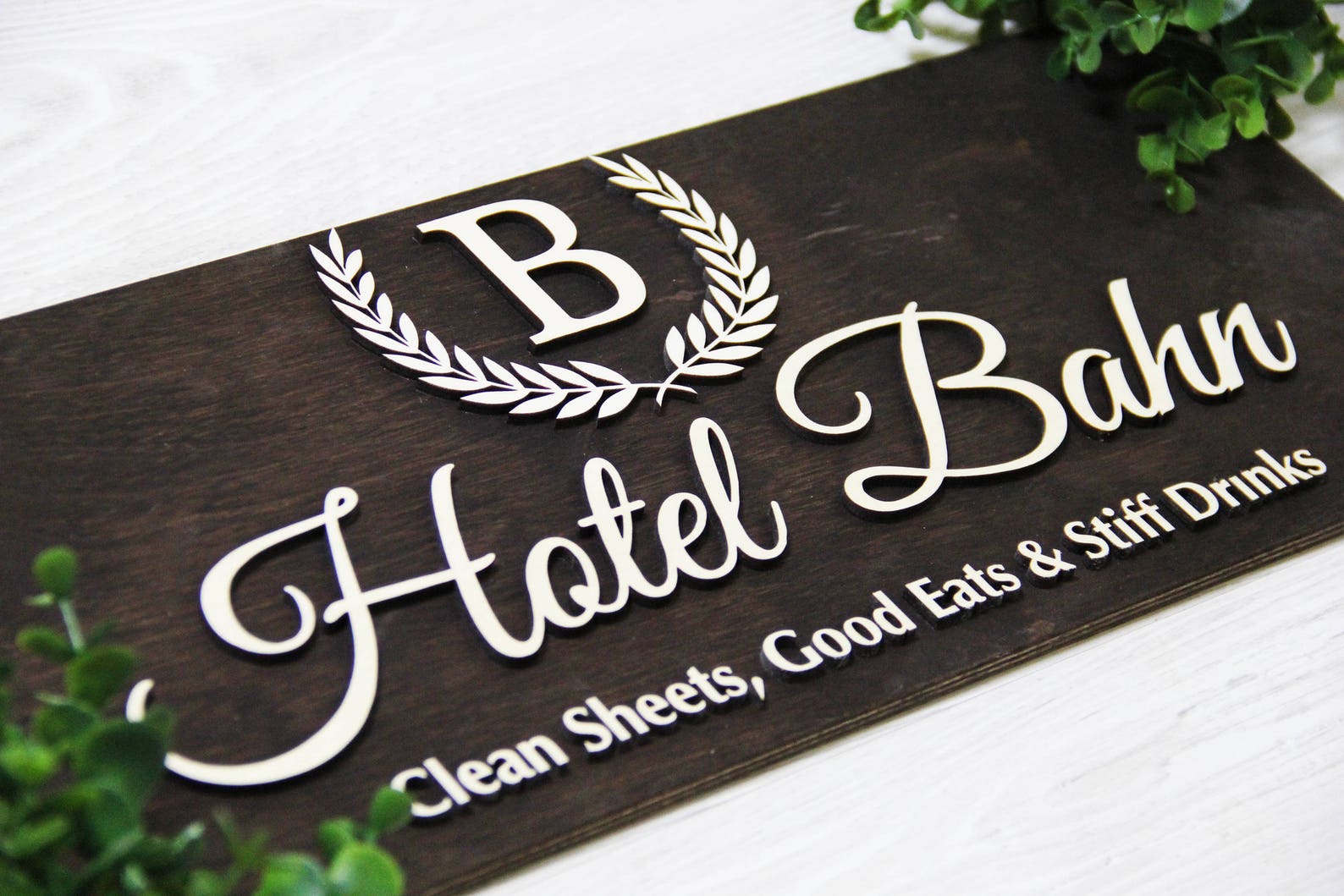 Hotel Sign, Personalized Sign, Family Name Sign, House Warming Gift ...
