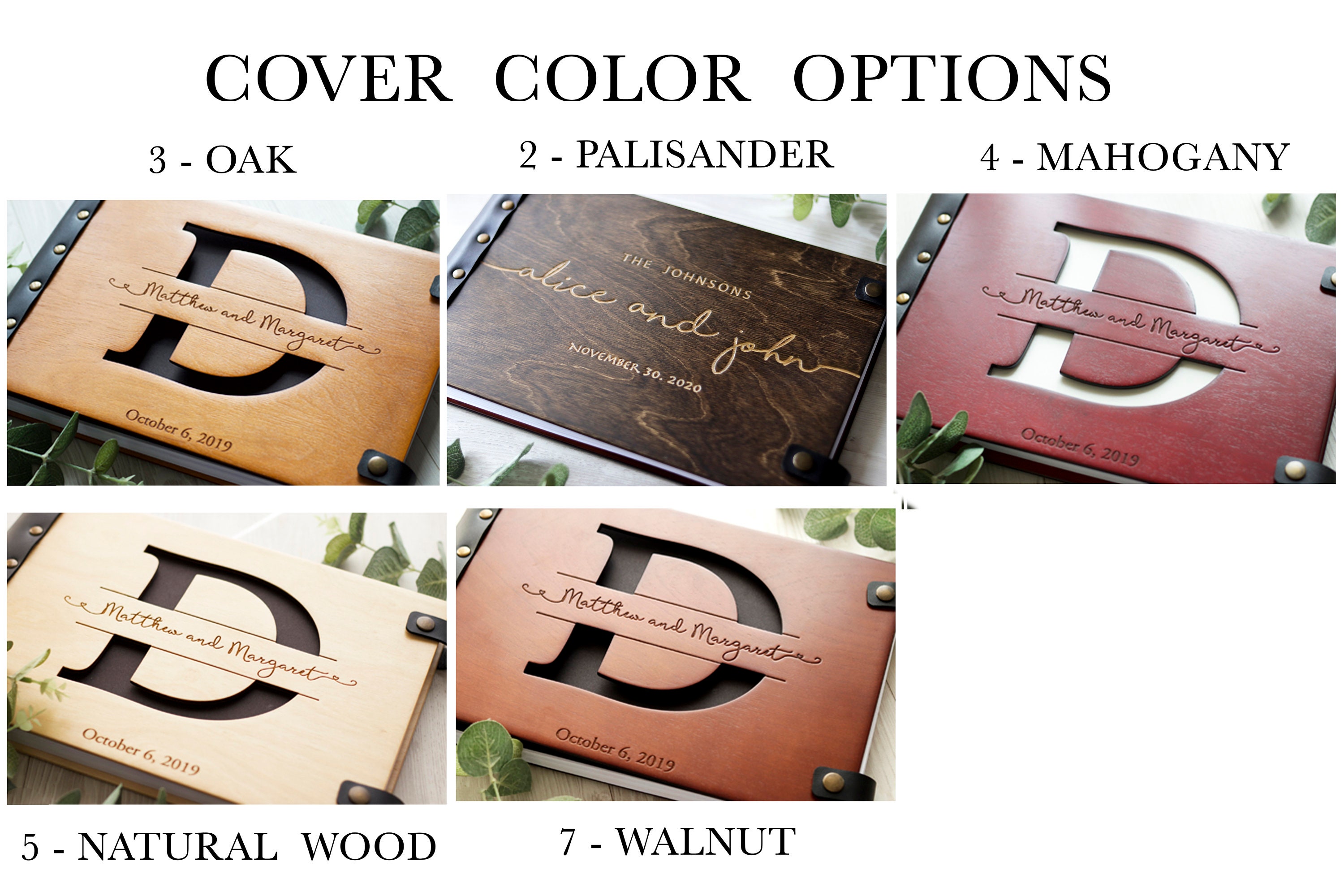 Wood Photo Album Family Tree Album Photo Guest Book Family | Etsy