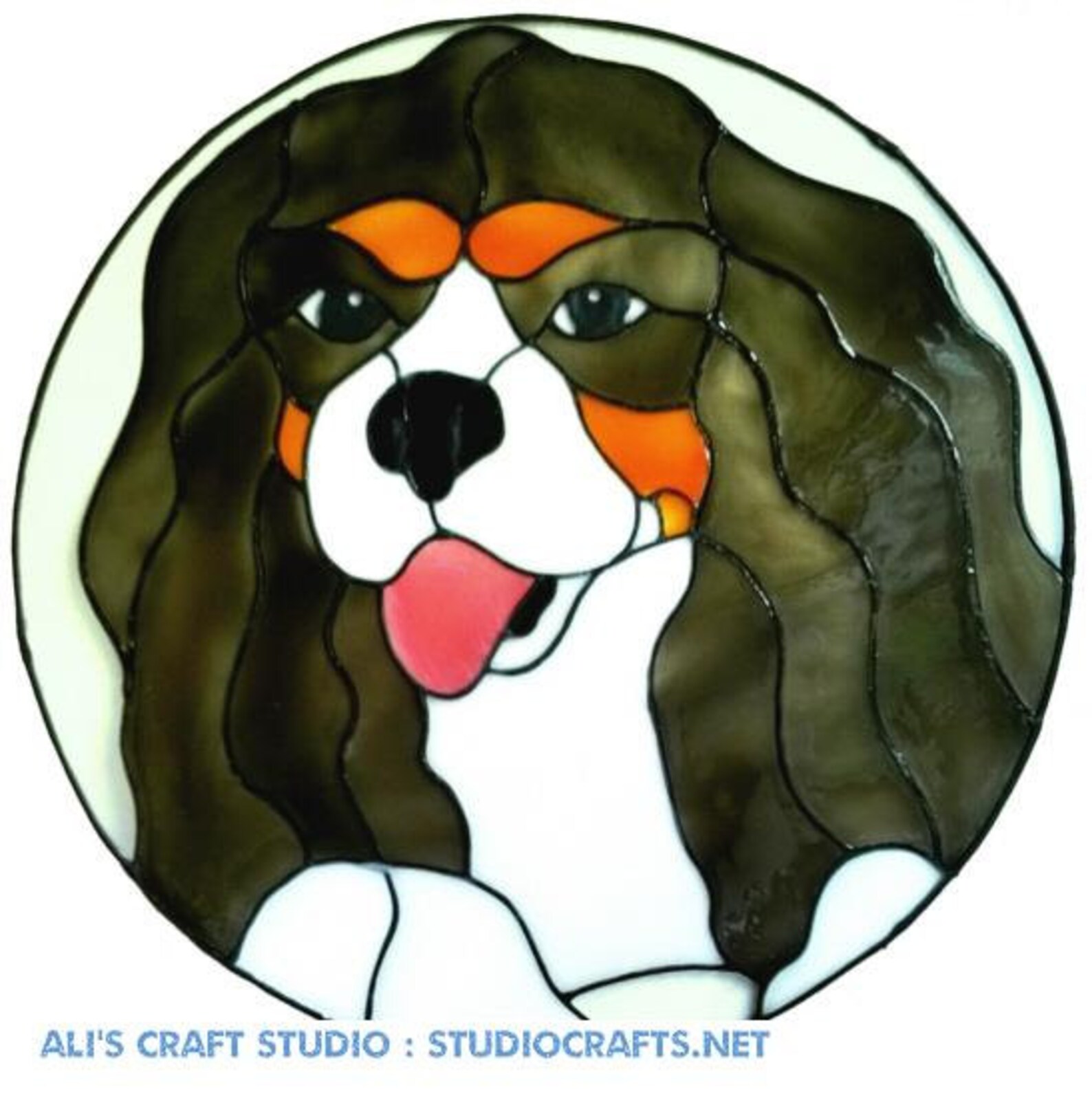 Cavalier King Charles Spaniel Handpainted Window Cling - Get the Look ...