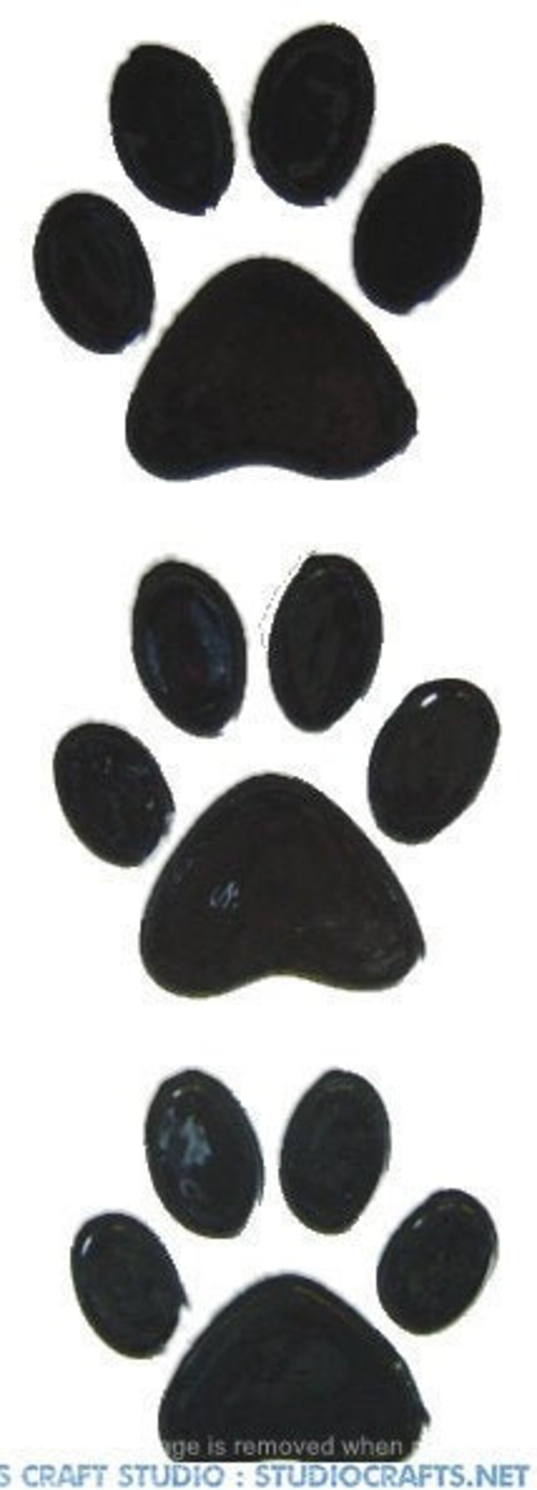 Paw Prints Handpainted Window Cling - Get the Look of Stained Glass ...