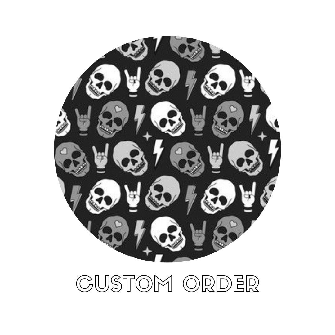 Custom Order - Black and White Skulls - Etsy