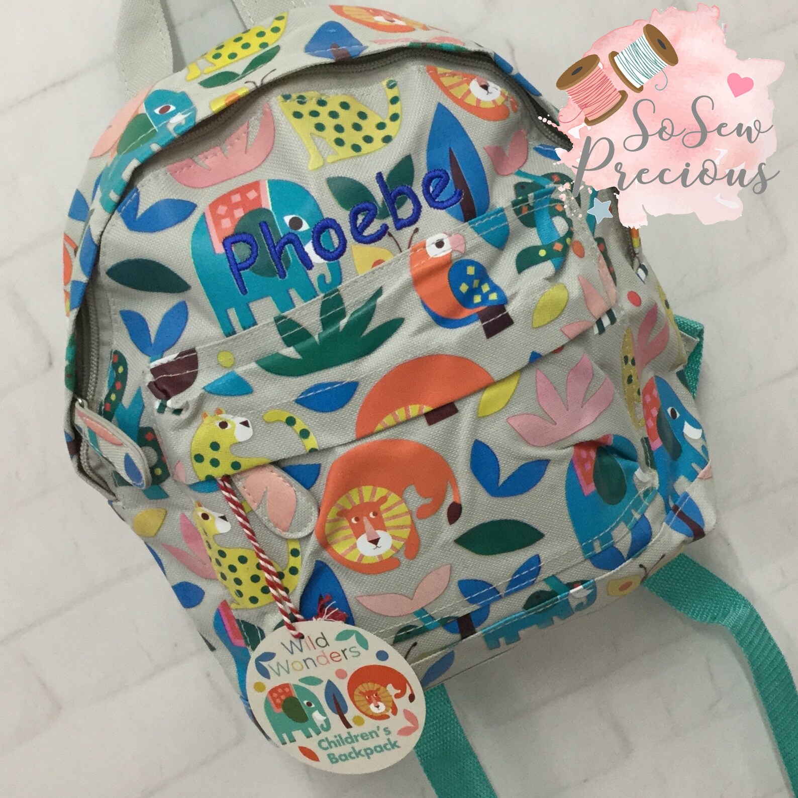 Personalised Child's Mini Backpack Rucksack Wild Wonders - Etsy UK