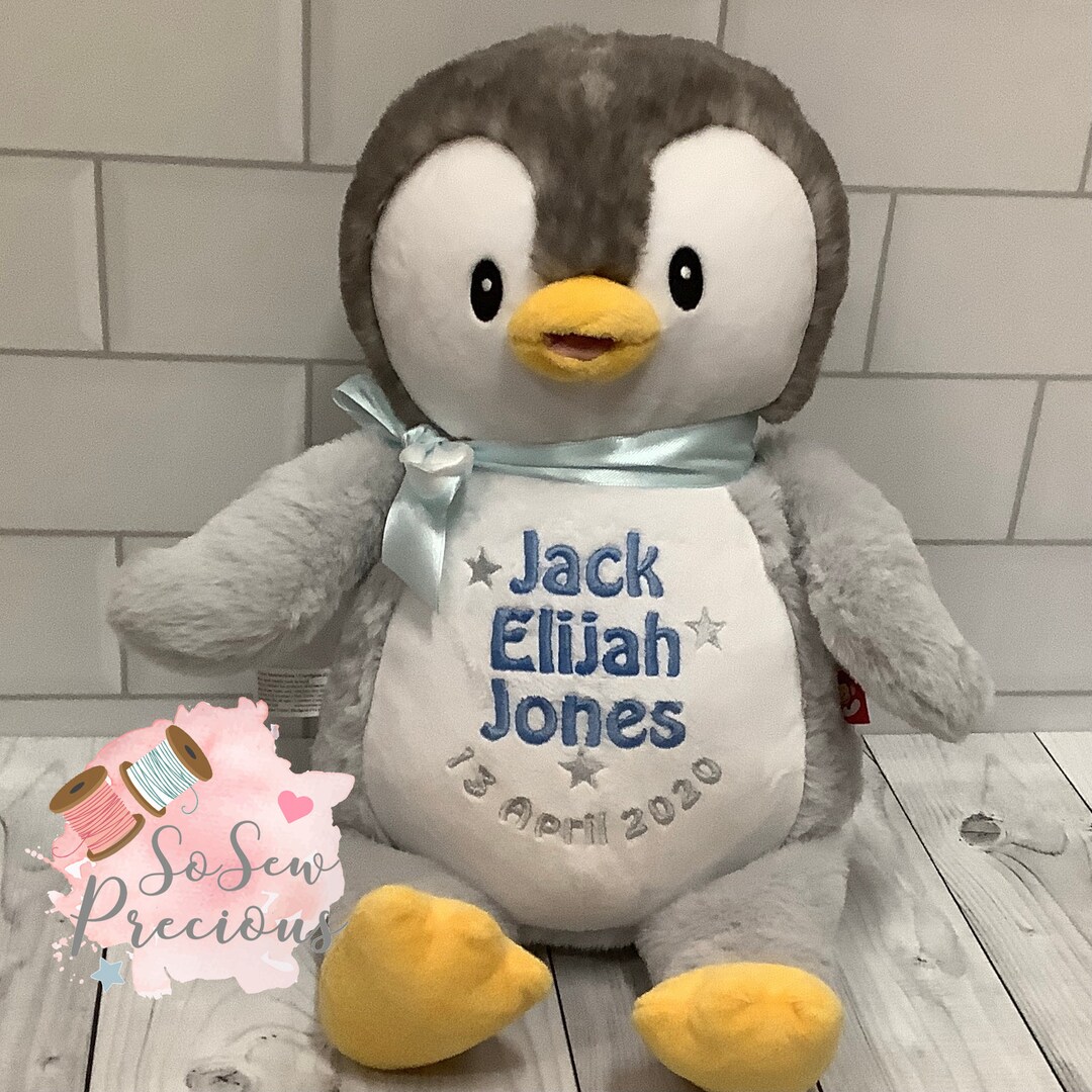 Cubbies Penguin, Personalised Teddy Bear, Great Birthday Gift for Kids ...