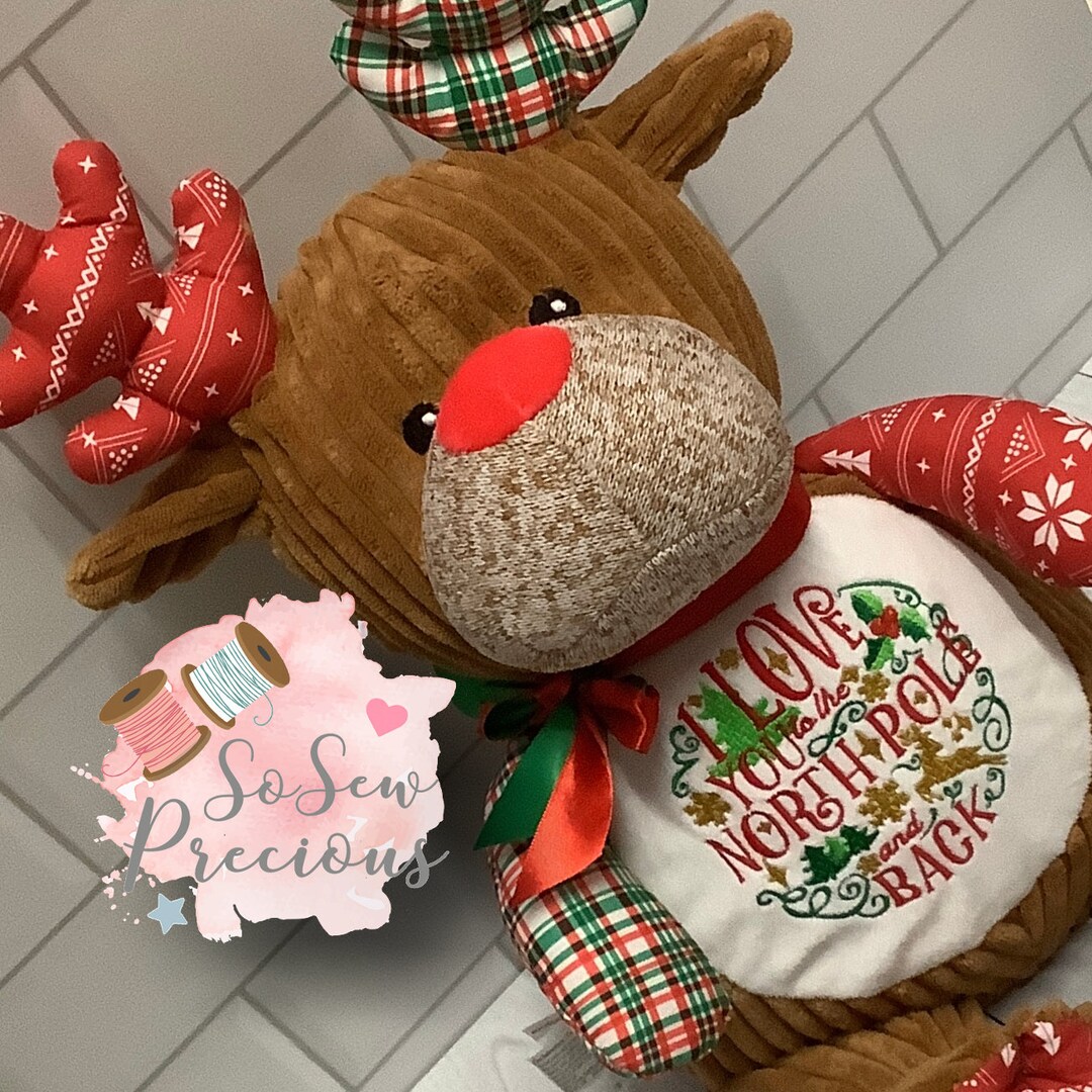 Personalised Reindeer Christmas Teddy , 1st Christmas , Personalized ...