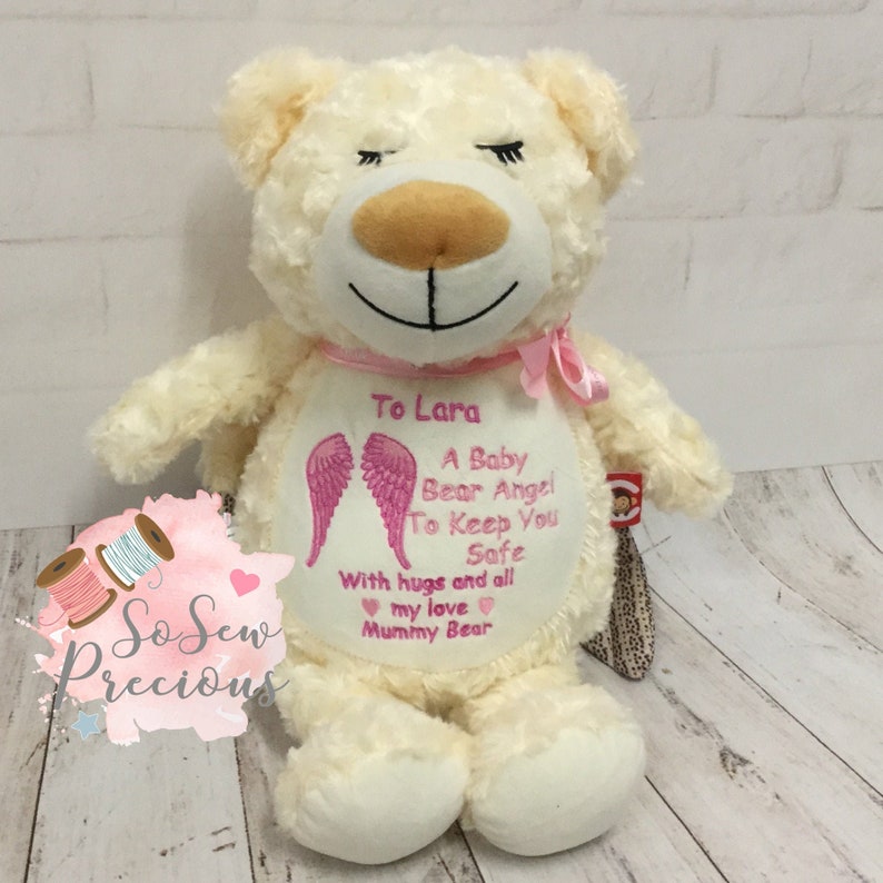 Cubbies Guardian Angel Bear Personalised Teddy Bear New - Etsy UK