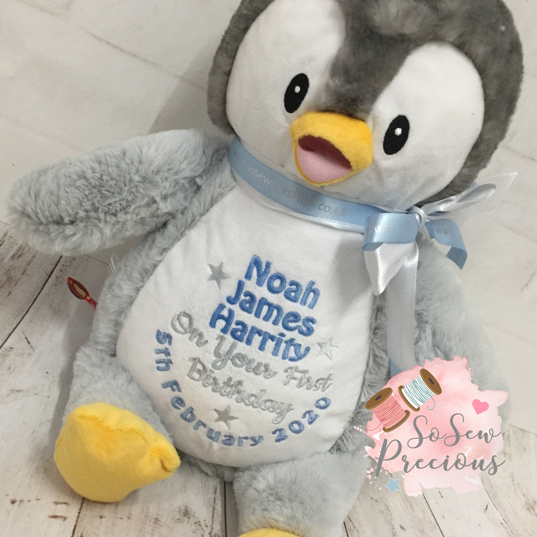 Cubbies Penguin, Personalised Teddy Bear, Great Birthday Gift for Kids ...