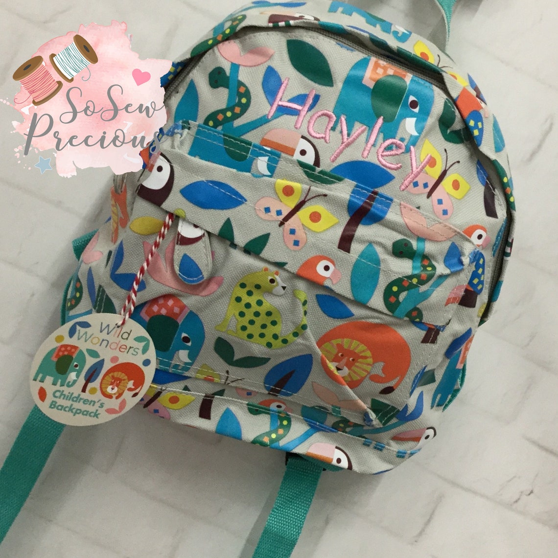 Personalised Child's Mini Backpack Rucksack Wild Wonders - Etsy UK