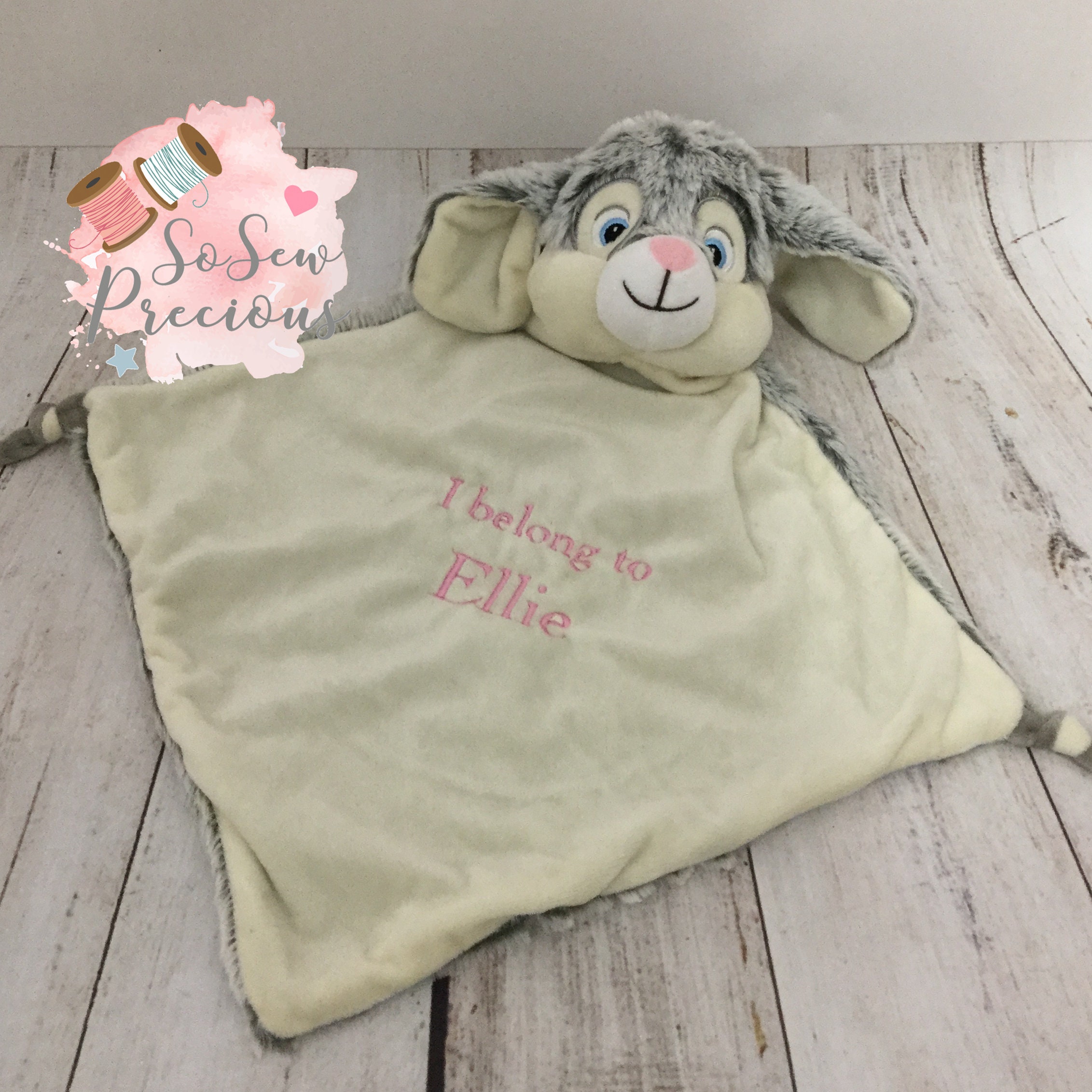 Personalised Baby Comforter Blankie Bunny Rabbit Cubbies - Etsy UK