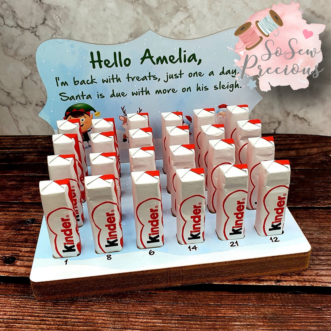 Personalised Chocolate Bar Advent Calendar , Personalized Christmas ...