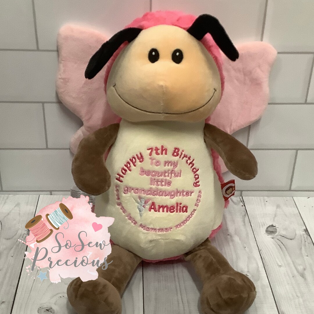Personalised Cubbies Butterfly, Embroidered Baby Gift, Personalised ...