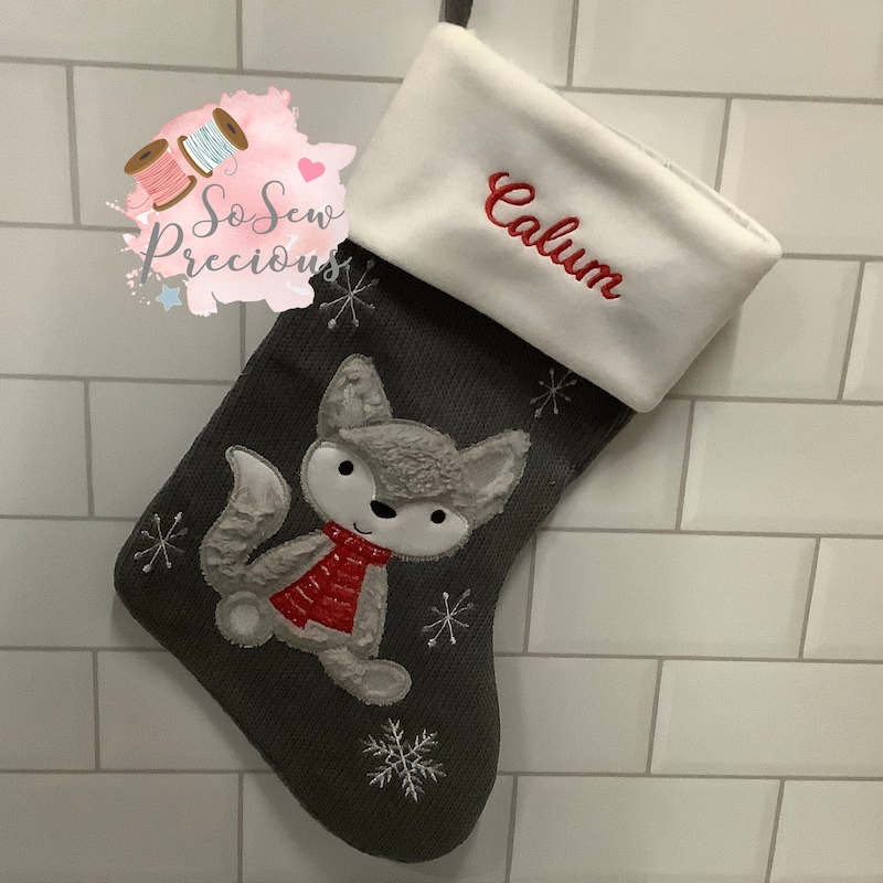 Christmas Stocking Fox - Etsy