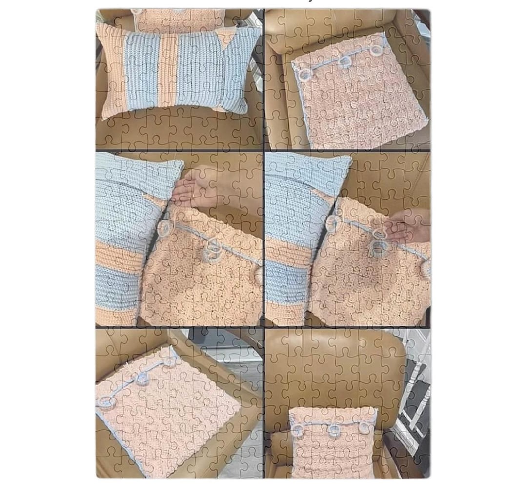 Crochet Lover’s Jigsaw Puzzle - Peachy Beachy Decor - 252 Piece ...