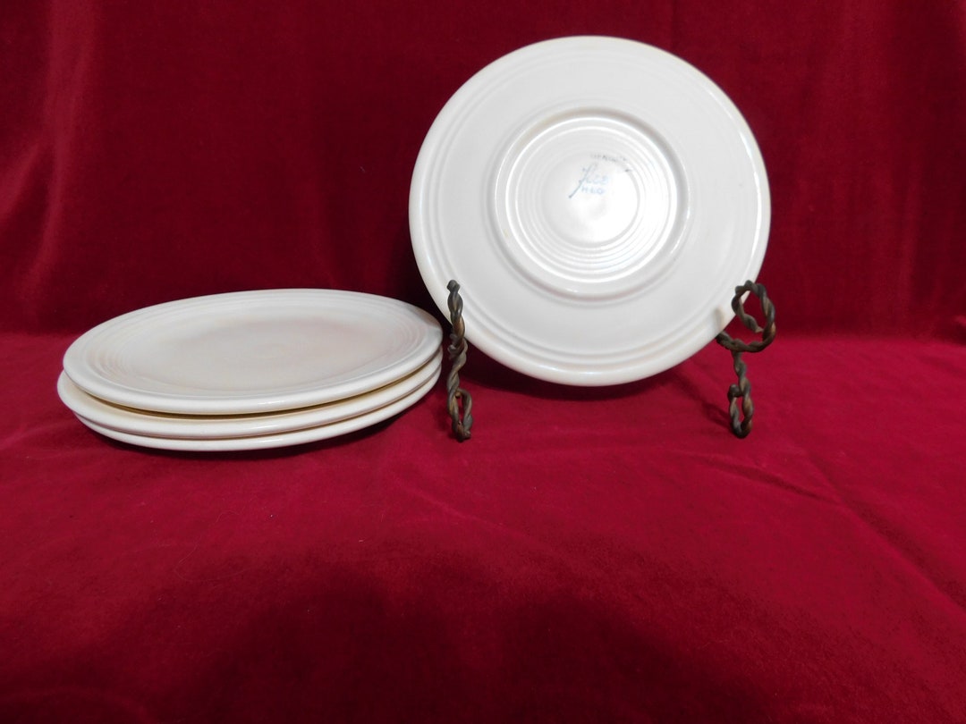 Fiesta Ivory Salad Plates- Set of 4 - Etsy