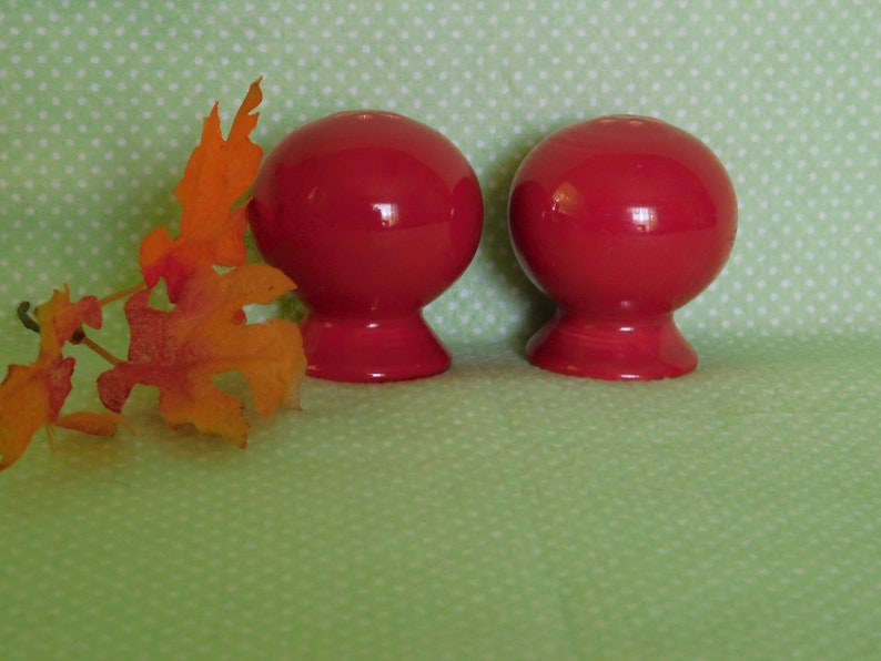 Fiesta Red Salt and Pepper Shakers Set - Etsy