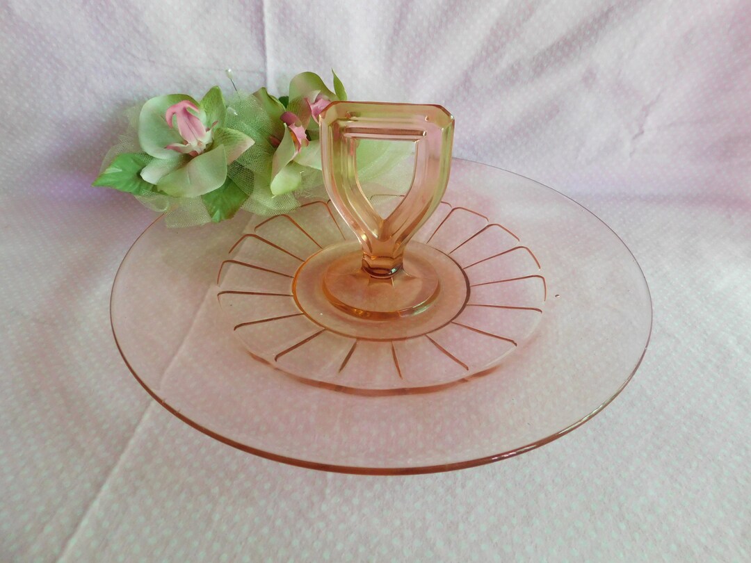 Pink Victory Sandwich Plate - Etsy