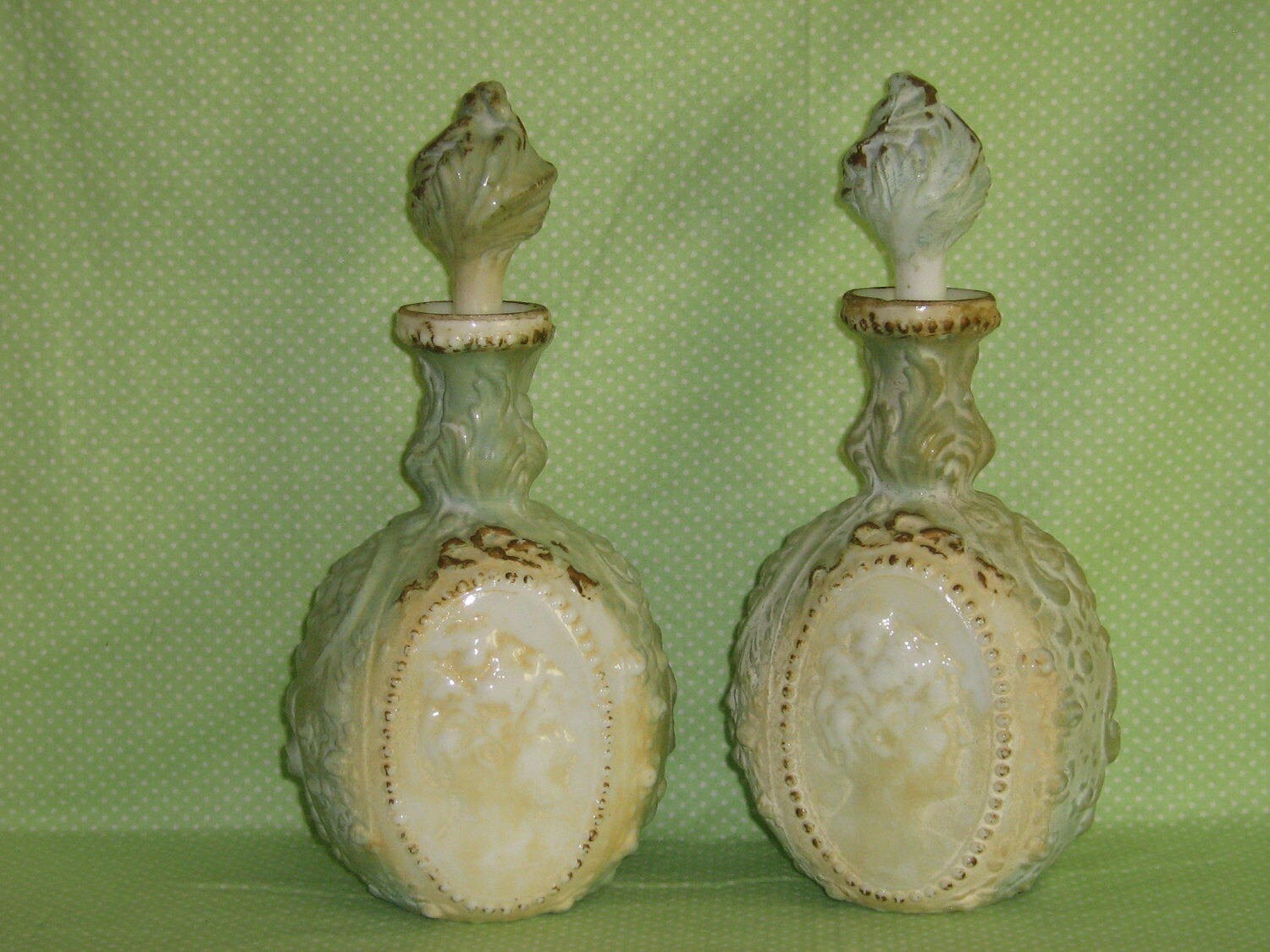 Fostoria Jenny Lind Cologne Flasks-set of Two - Etsy