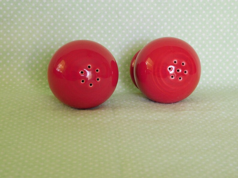 Fiesta Red Salt and Pepper Shakers Set - Etsy