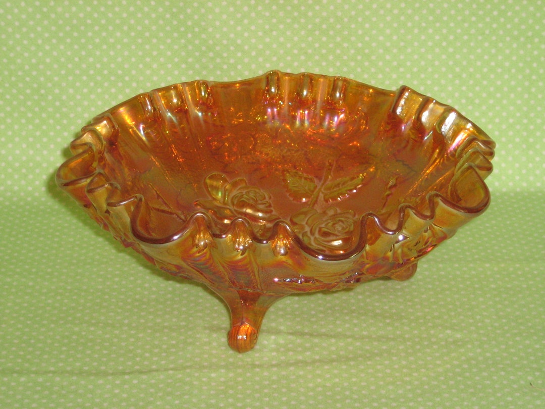 Imperial Glass Rose Bowl - Etsy