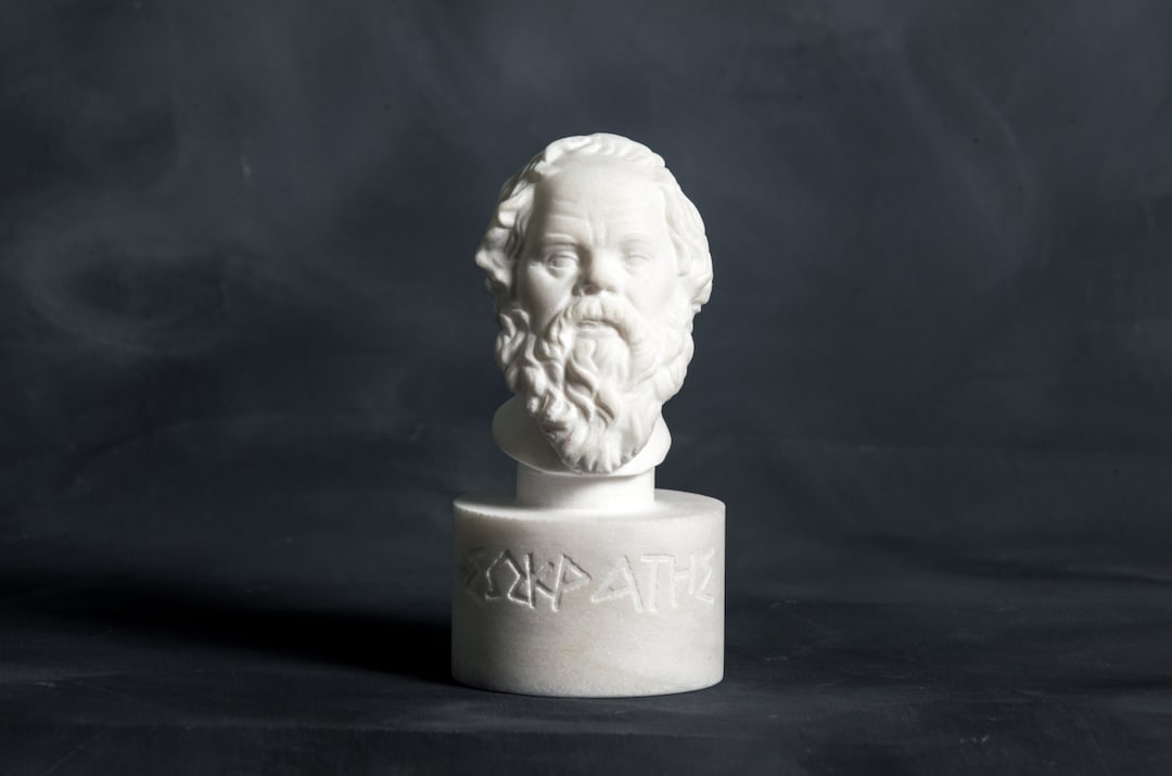 MARBLE Bust of Philosopher Socrates Carved Greek Marble Statue Figurine ...