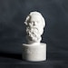 MARBLE Bust of Philosopher Socrates Carved Greek Marble Statue Figurine ...