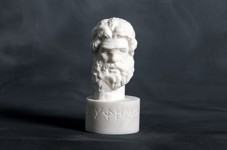 MARBLE bust of Cyclops Polyphemos carved Greek marble statue | Etsy