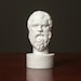 Bust of Philosopher Socrates Statue Carved Greek Marble Figurine - Etsy