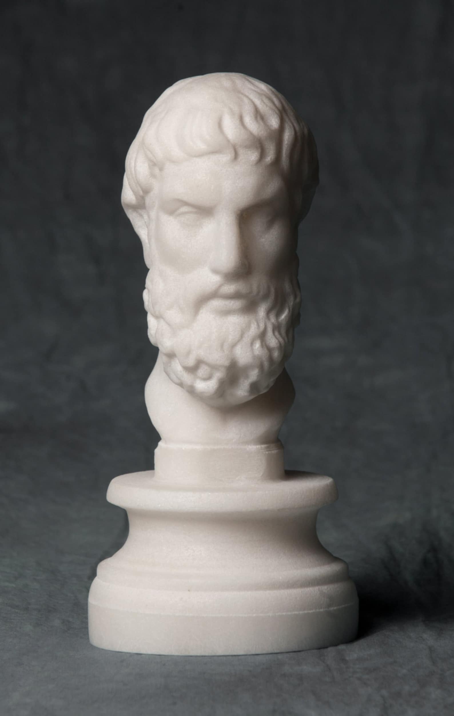 Philosopher Epicurus Bust Carved MARBLE Statue Artist | Etsy