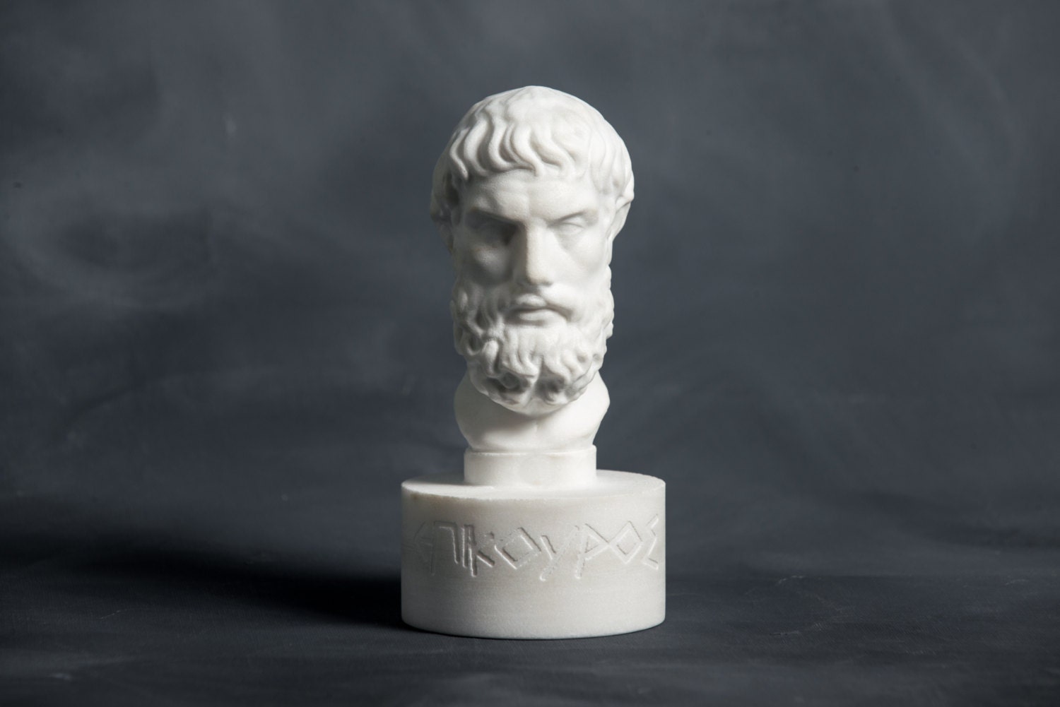 Philosophe Épicure buste sculpté statue en marbre grec artiste - Etsy ...
