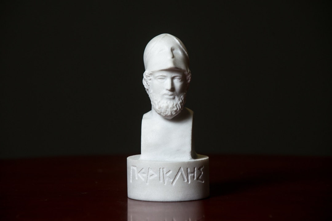 MARBLE Bust of Perikles Statue Carved Greek Marble Figurine - Etsy