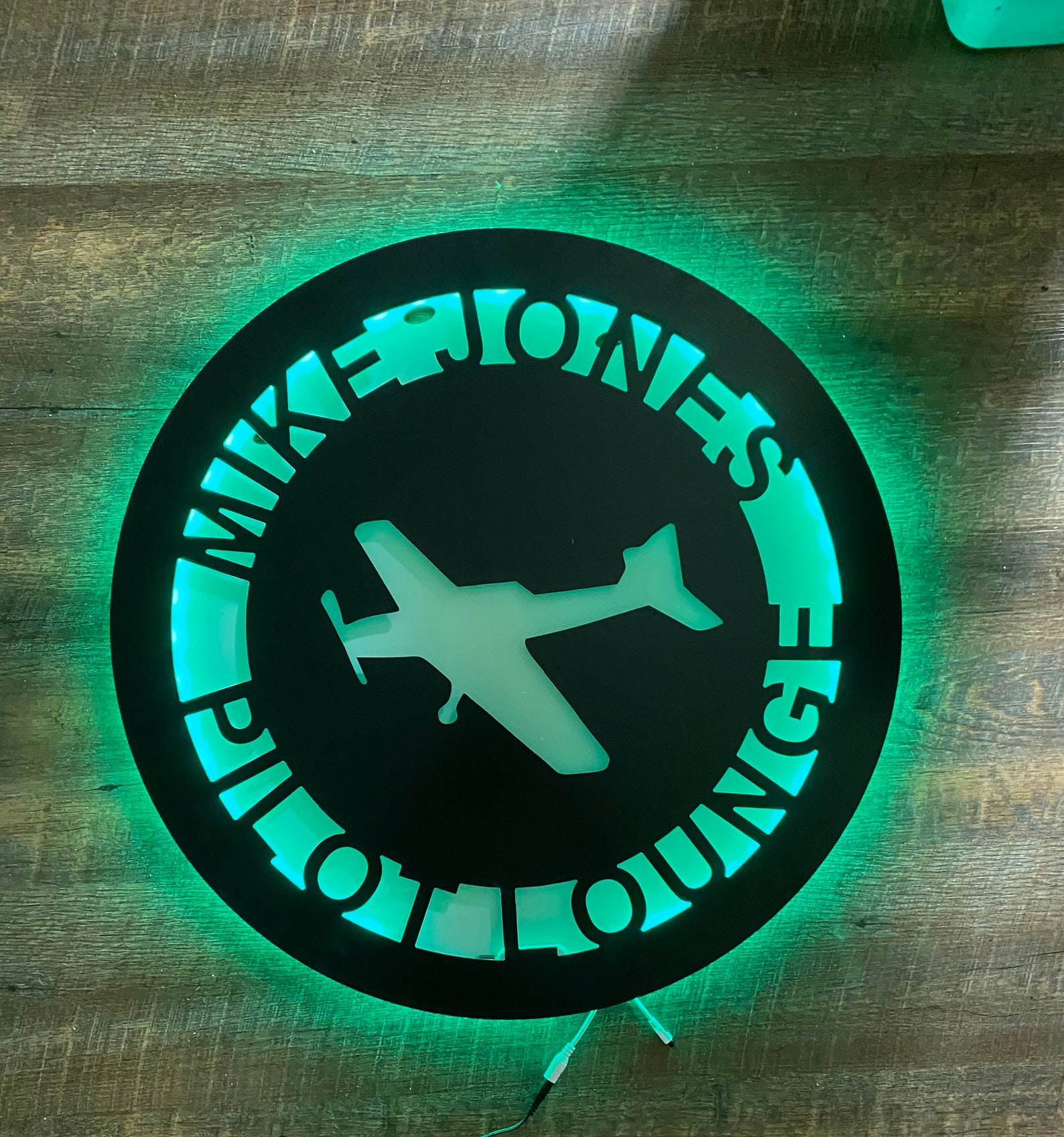 Led Light Up Sign Custom Neon Sign Business Logo Man Cave Etsy