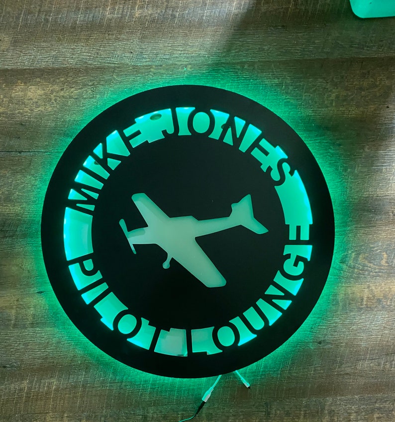 Led Light Up Sign Custom Neon Sign Business Logo Man Cave Etsy