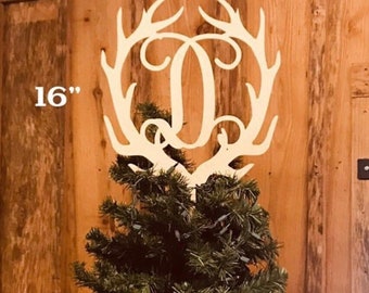 Monogram Tree Topper | Etsy