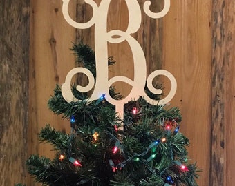 Monogram Tree Topper | Etsy
