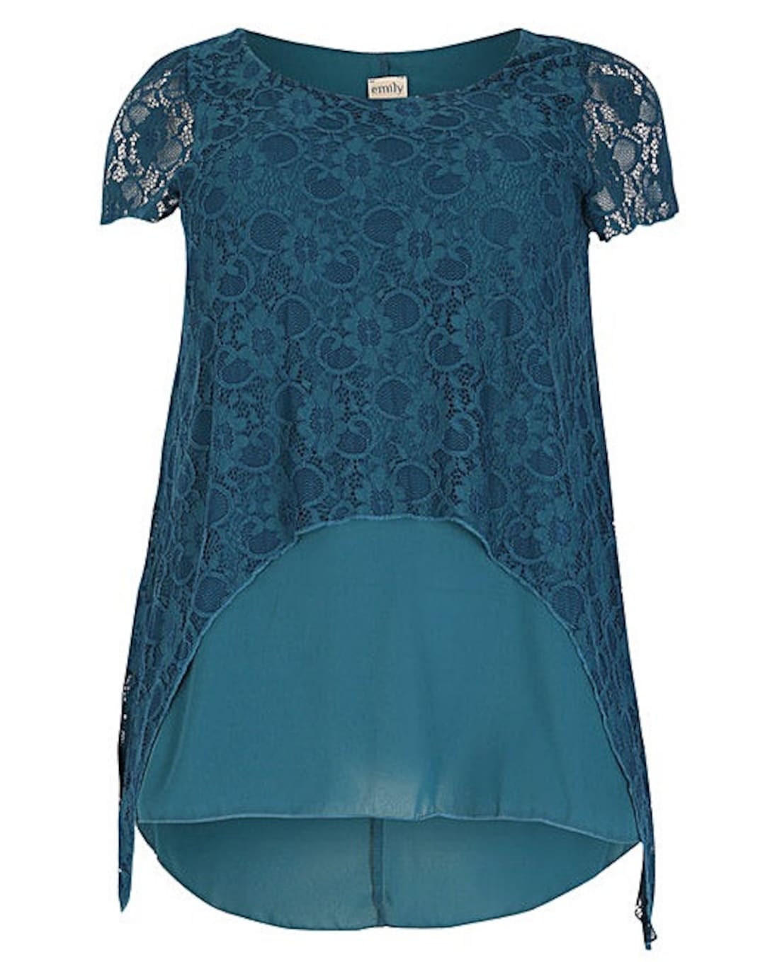 New Emily Teal Layered Lace Evening Plus Size Top - Etsy