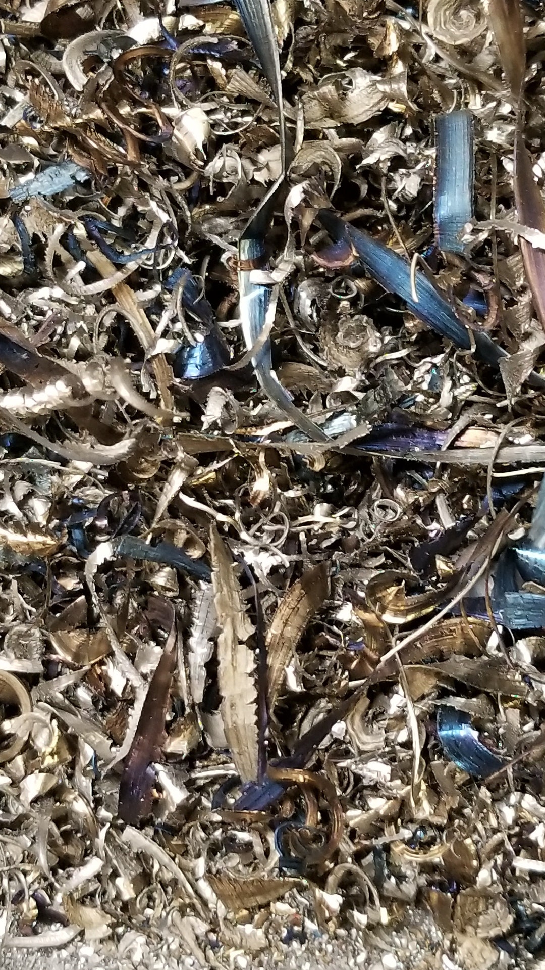 Copeaux de ferraille en acier, limaille de ferraille, expérience ...
