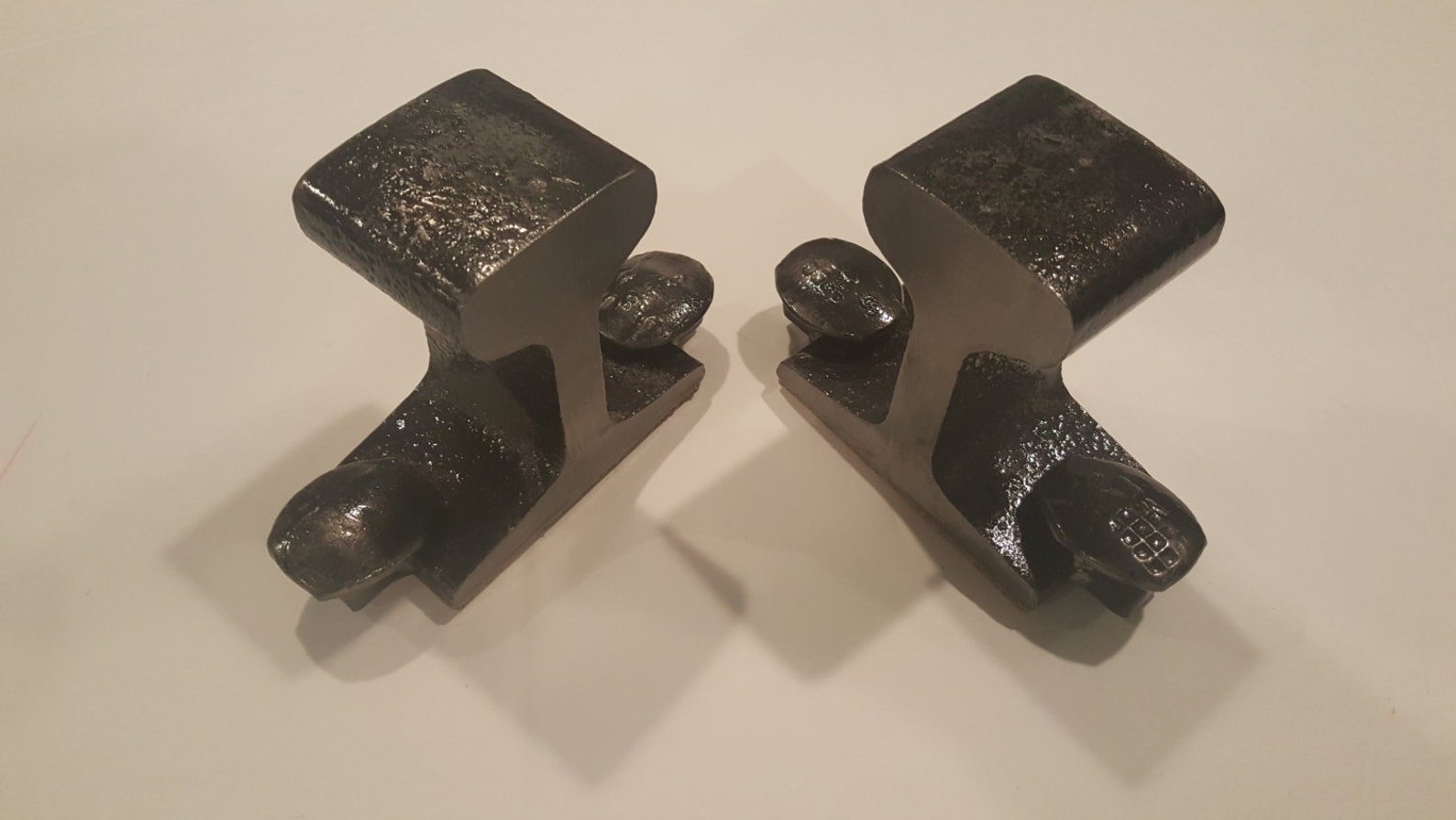 Railroad Bookends Train Track Bookends Steel Bookends Metal RR - Etsy