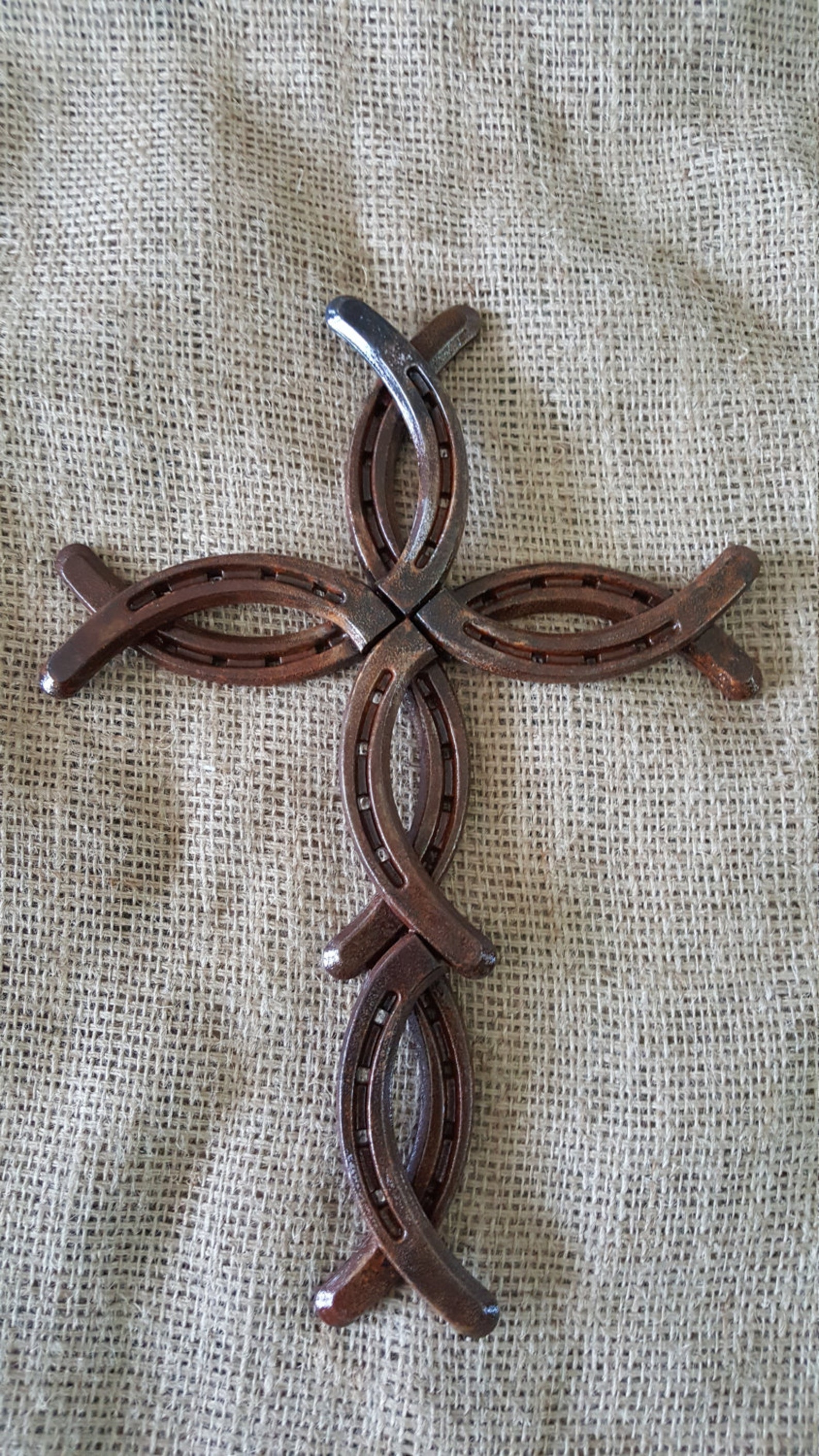 Horseshoe Cross Fish Cross Rustic Made in Montana - Etsy